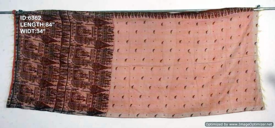 Vintage Pure Silk, SHAWL, Stole (Kantha Hand Quilting)- Many Designs ...