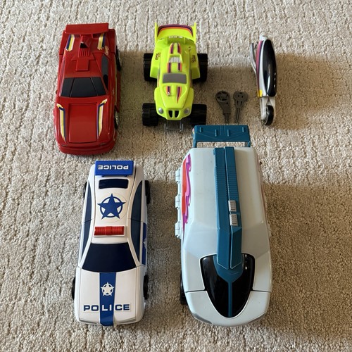 Vintage 1992 Mattel Hot Wheels Key Force LOT Keymmander Police Car w/2 ...
