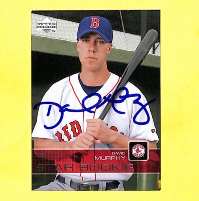 David Murphy Signed Auto Autograph 2003 Upper Deck Rookie Card #27 Red ...