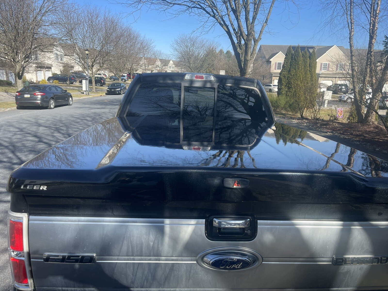 Leer 700 Fiberglass Tonneau Hard Cover - Ford F-150 (Black) | eBay
