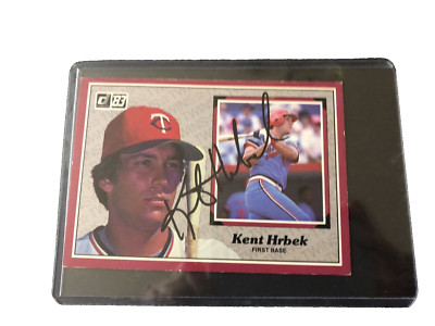 KENT HRBEK MINNESOTA TWINS SIGNED 1983 DONRUSS ACTION ALL STAR CARD #49 ...