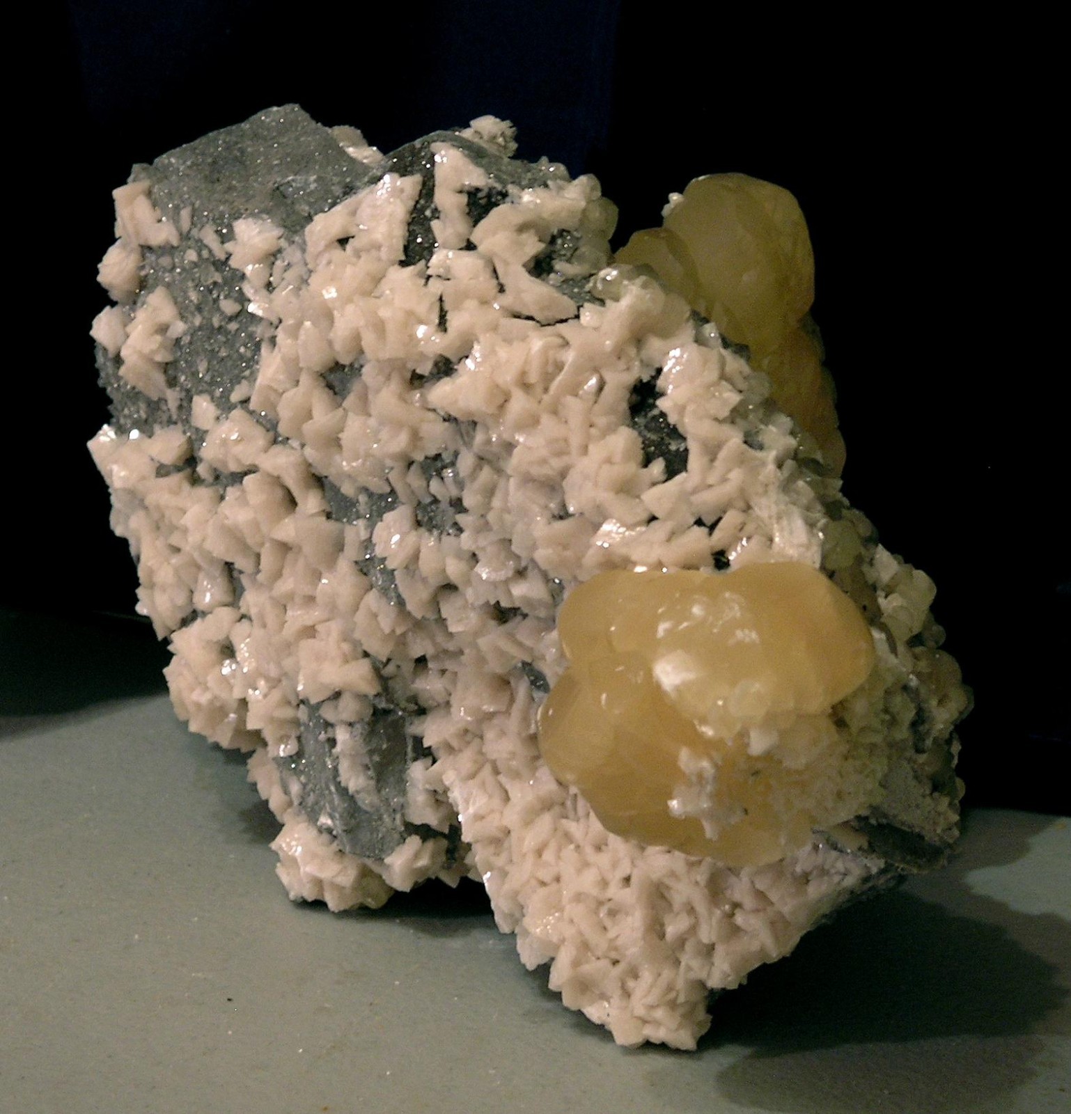 NICE Calcite on Pink Dolomite Fine Mineral Specimen, Marcil Q. St ...