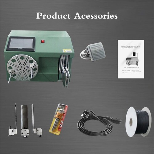 Cable Wire Coil Winding Binding Machine Touch Screen USB Data Winding ...
