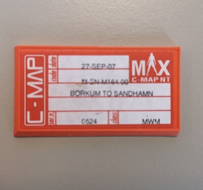 C-MAP MAX BORKUM EN-M164 C-Card Marine Charts Mega Wide - Raymarine ...