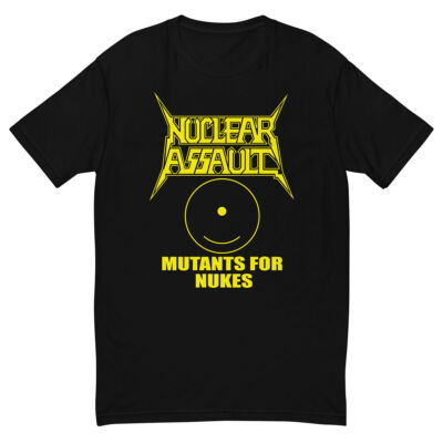 Vtg Nuclear Assault Band Mutants For Nukes Cotton Black Unisex Shirt ...