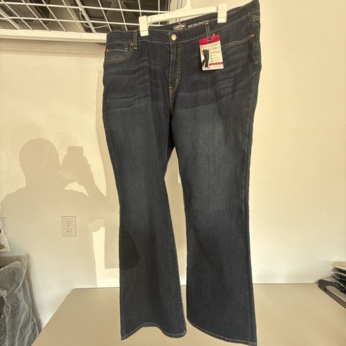 NWT Signature Levi Mid Rise Boot Cut Jeans Size 24W Simply Stretch ...