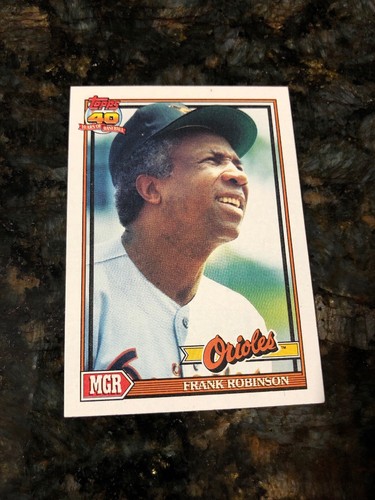 1991 Topps #639 Frank Robinson MGR Baltimore Orioles Manager-NM-Free ...