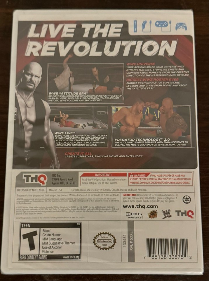 WWE W13 Game Nintendo Wii, 2012 Includes "IRON" Mike Tyson 785138305752 ...