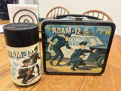 Rare 1972 Vintage Adam 12 Collectible Metal Lunchbox Police Officer ...