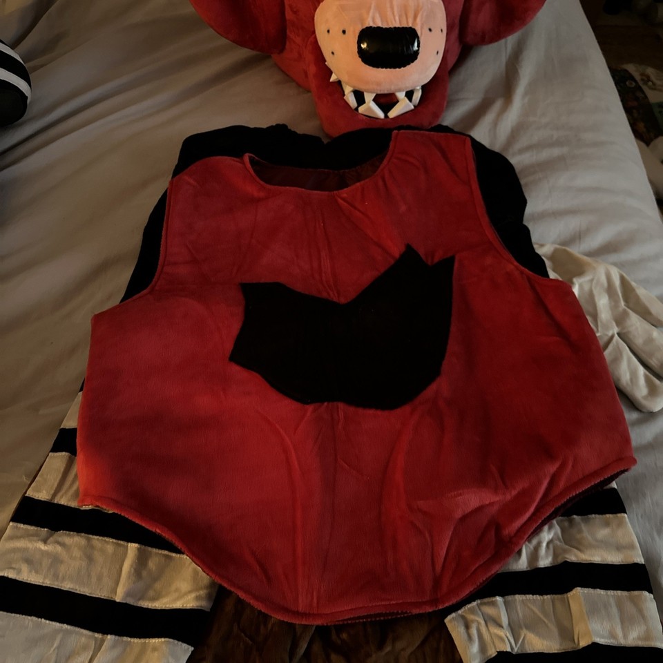 2025 Halloween FNAF Creepy Toy red Foxy Mascot Costume Set mascotte ...