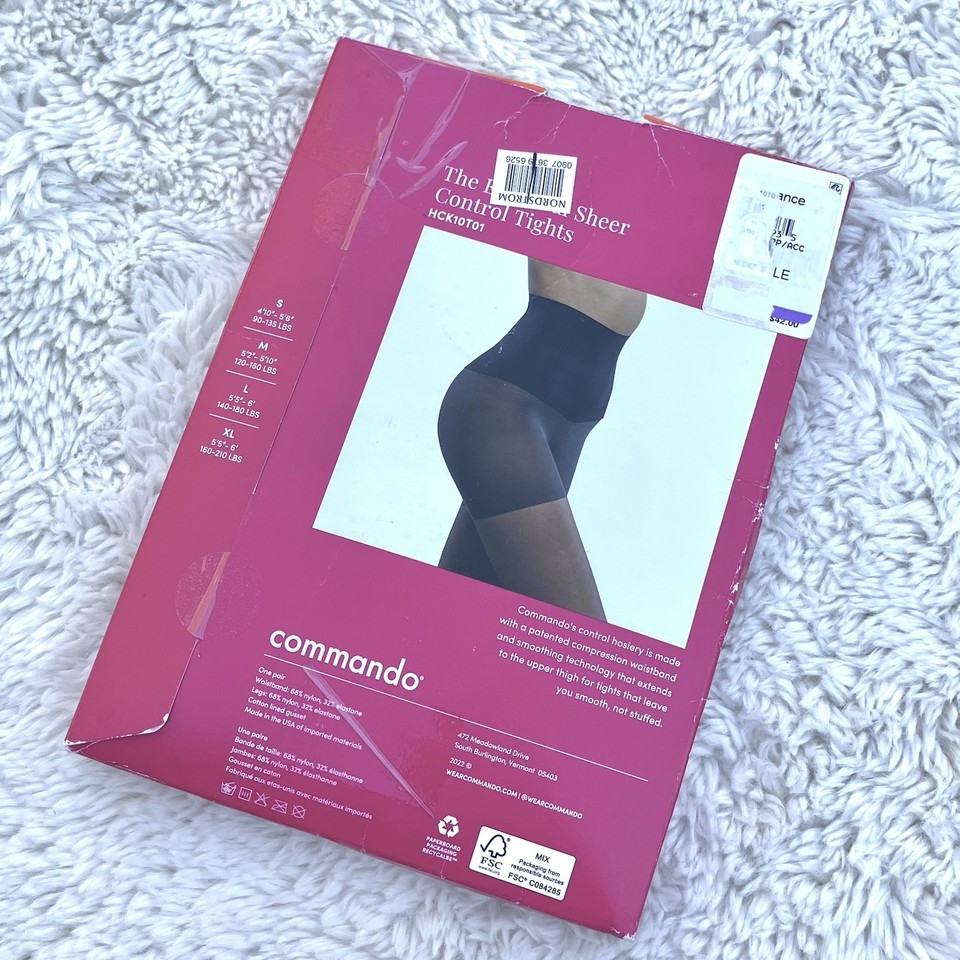 Commando NWOT The Essential Sheer Control Tights in Black Sz Small | eBay