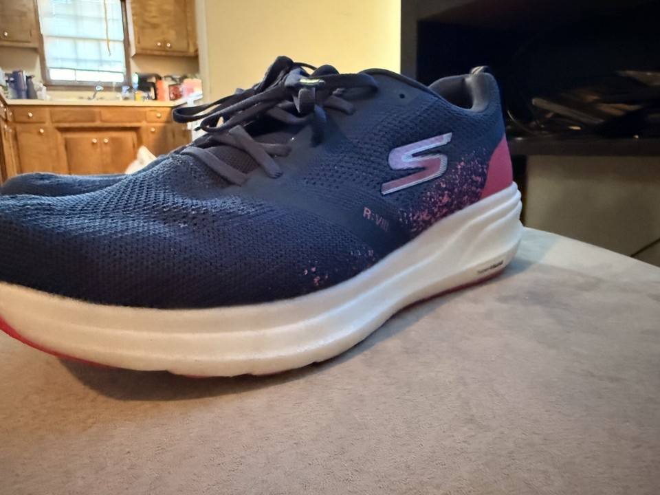 Skechers Womens Go Run Ride 8 15224 Blue Running Shoes Sneakers Size 11 ...