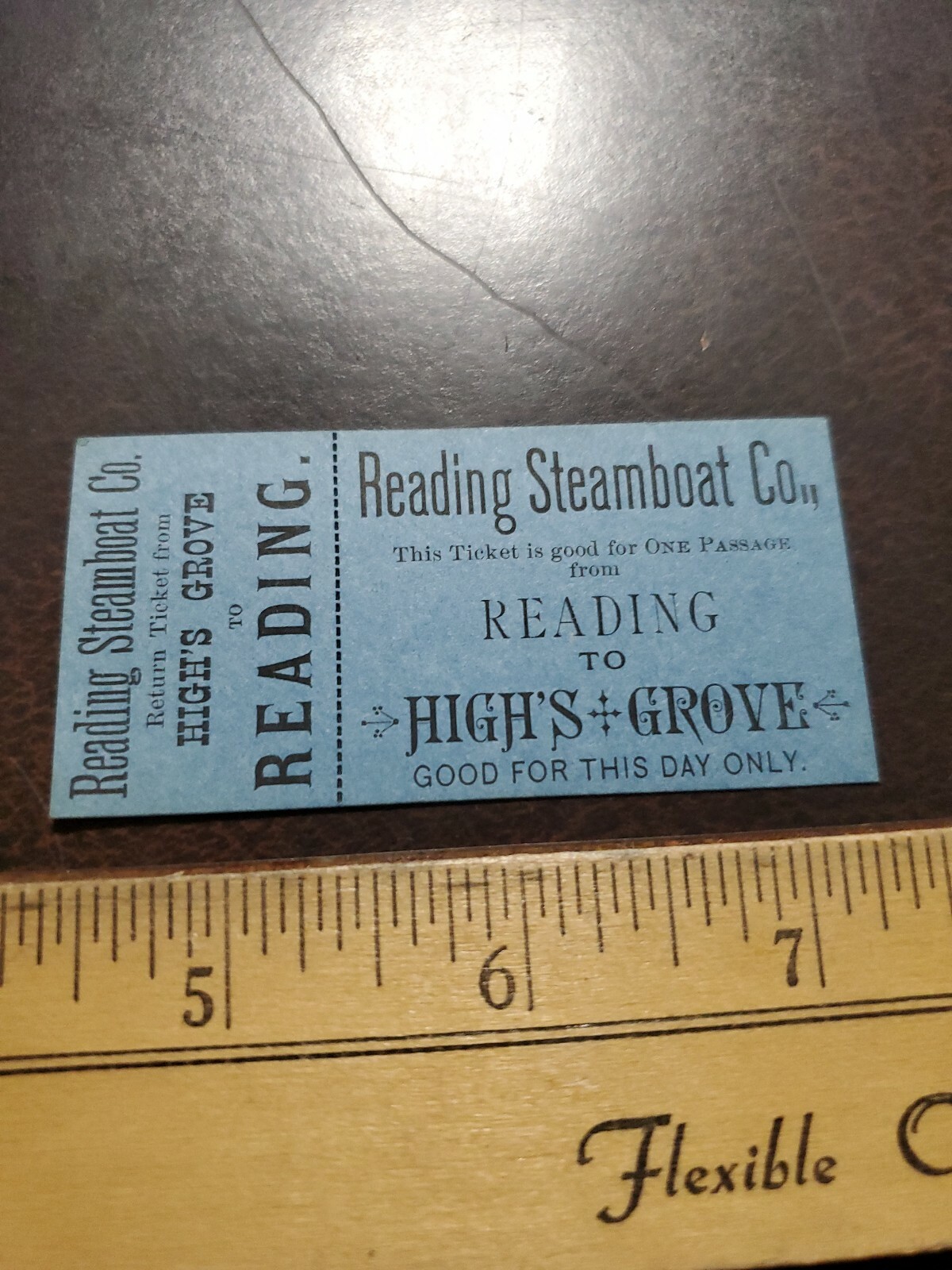 2pc 1896 Reading Pa Steamboat Company High's Woods Camp Mtg Tickets | eBay