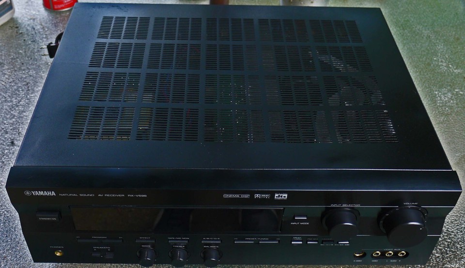 YAMAHA RX-V596 BLACK NATURAL SOUND STEREO AV 100W /CHANNEL 5.1 SURROUND ...