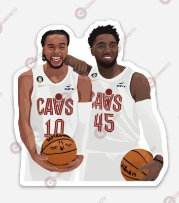 Darius Garland Donovan Mitchell Sticker - Cleveland Cavaliers NBA Cavs ...