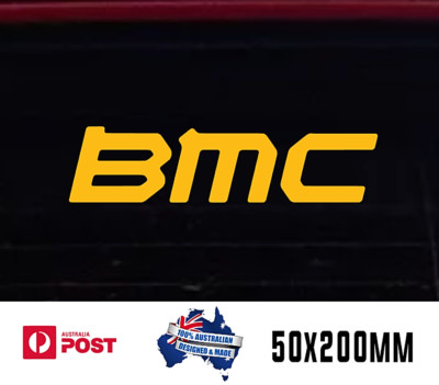 2x BMC Bikes Windshield Windscreen Sticker Decal 200mm YELLOW | eBay