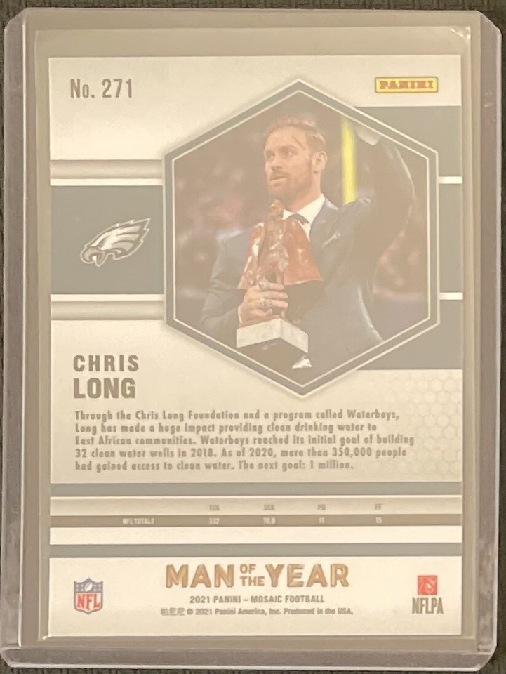 2021 Panini Mosaic Football Chris Long Man of the Year #271 | eBay