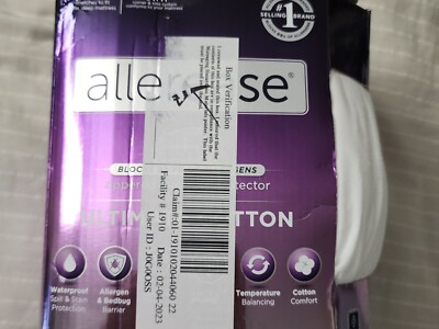 Allerease Maximum Allergy, Bed Bug, Waterproof Zippered Mattress Protector KING | eBay