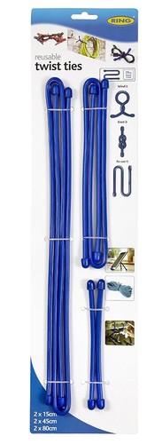 10 Packs of Ring Large Robust Set of Industrial Twist Ties 6 Piece set ...