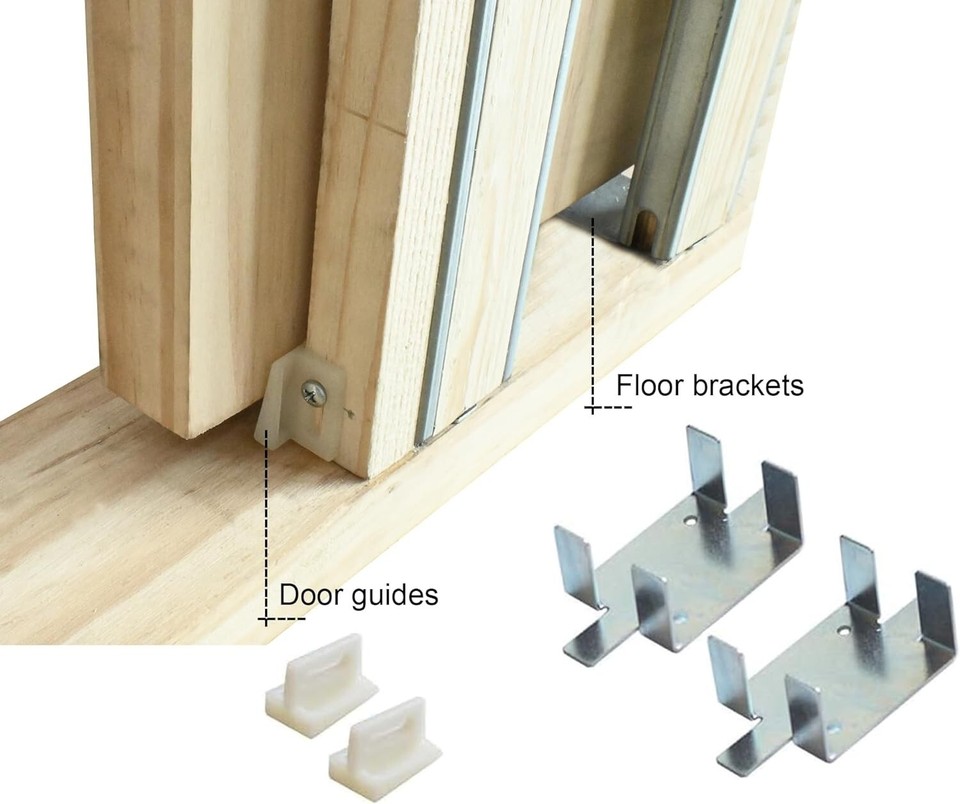 DIYHD Sliding Pocket Door Frame and Rolling Hardware Kit for 2X4 Studs ...