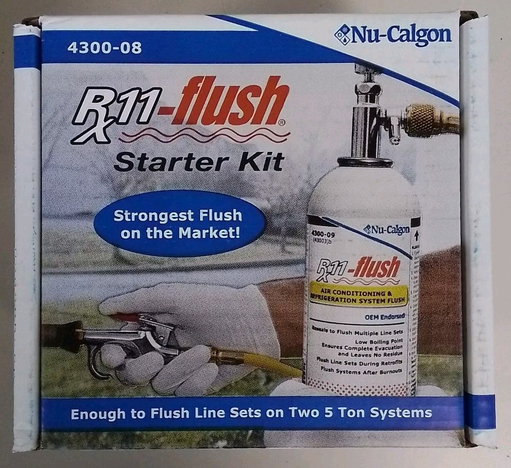 Nu-Calgon 4300-08 Rx11-flush Starter Kit (1-lb. Can, Gun, Hose ...