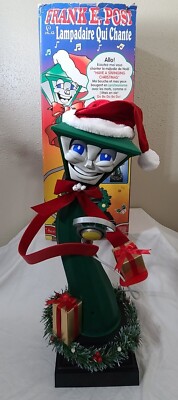 Vintage 1998 Telco Frank E. Post Animated Singing Lamp Post Christmas ...
