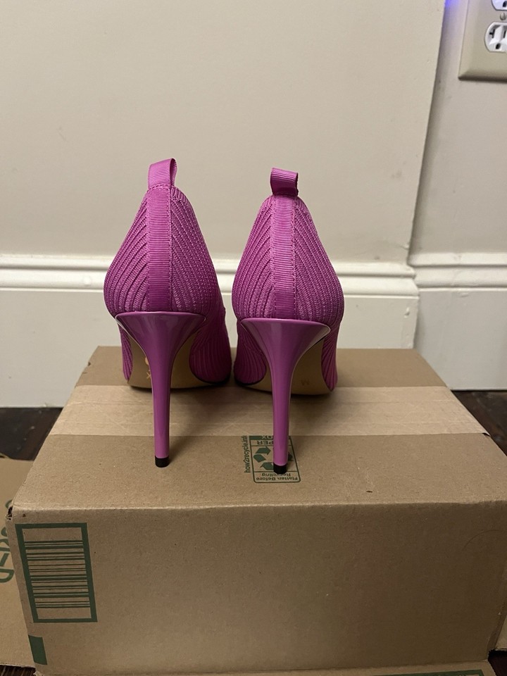 NEW Mix No.6 Light Pink Purple Textured High Heels Women Size 7 Pumps ...