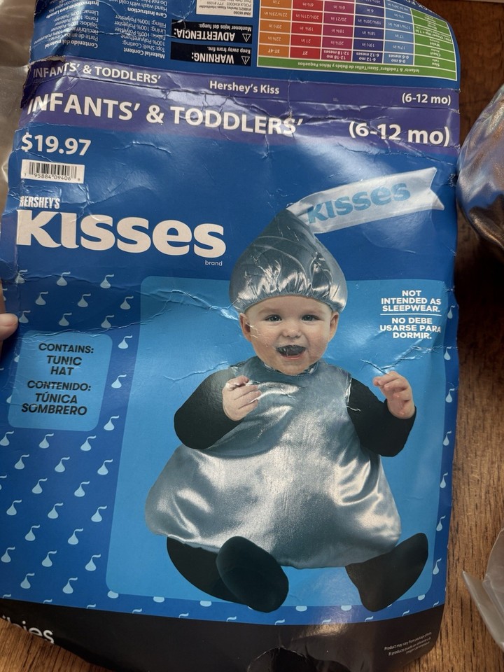 Halloween Hershey’s Kisses, Kiss Costume for Babies, Size 6-12 Months ...