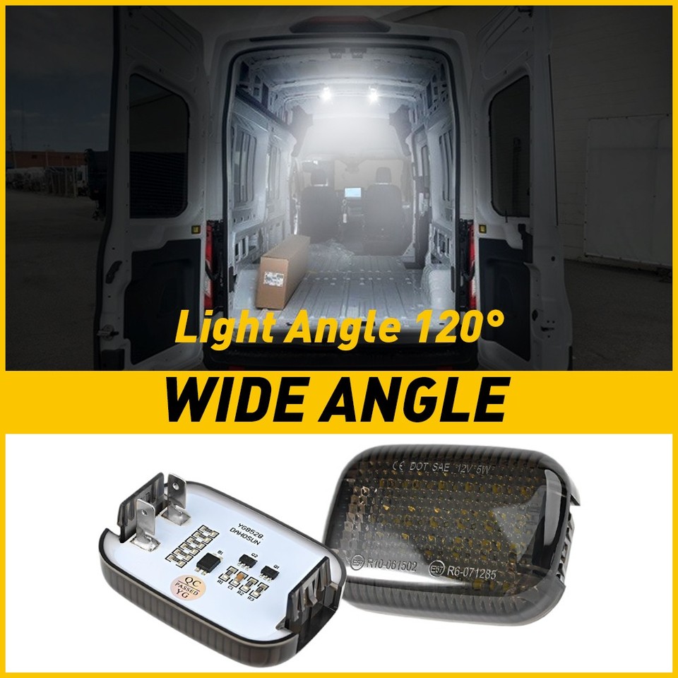 Pair Interior Area Cargo LED Light Dome For 2015-2024 150/250/350 ...