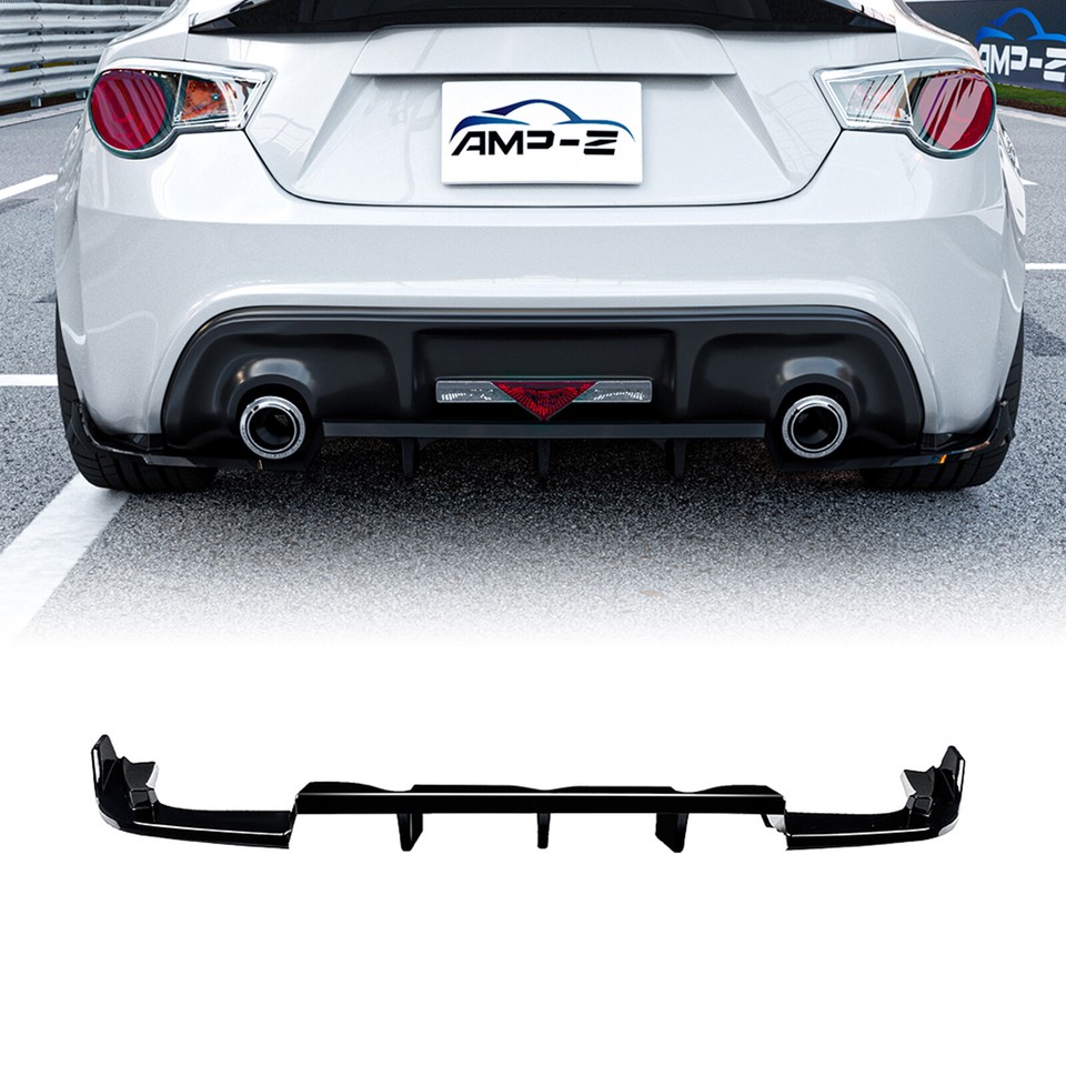 Car Gloss Black Rear Diffuser Lip For Subaru BRZ Toyota GT86 Scion FR-S ...