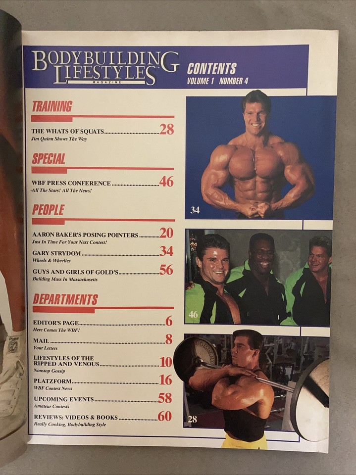 WBF Bodybuilding Lifestyles Fitness Magazine / Gary Strydom / 05-91 | eBay