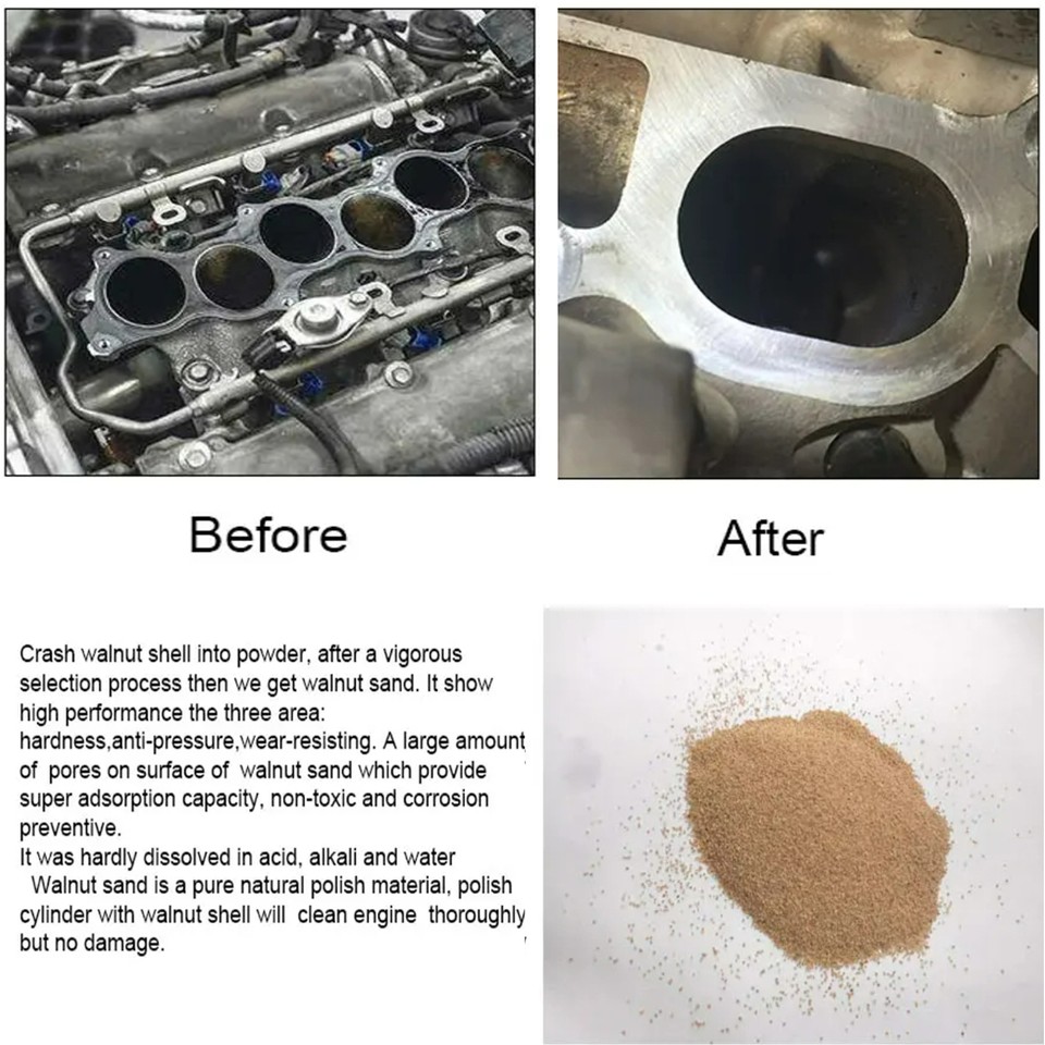 AUTOOL Walnut Blasting Blaster Machine Engine Intake Valve Carbon ...