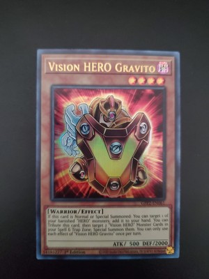 YuGiOh Vision HERO Gravito - GFP2-EN061 - Ultra Rare - 1st Edition Near ...