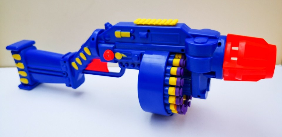 Air Blaster Tommy Motorised Darts Gun Sound 20 Suction Darts ...