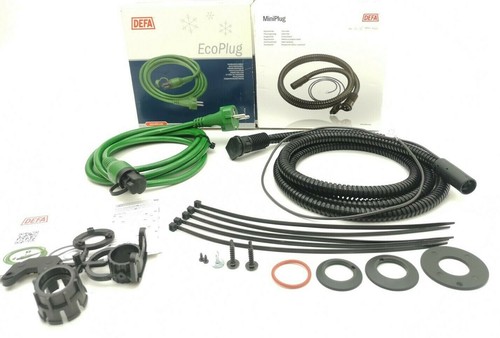 DEFA 460920 + 460939 Mini Plug Heater Connection Cable Green Set Kit 2 ...