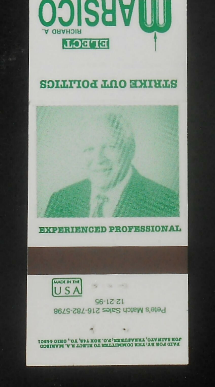 1995 Elect Richard A. Marsico Mahoning County Engineer Democrat ...