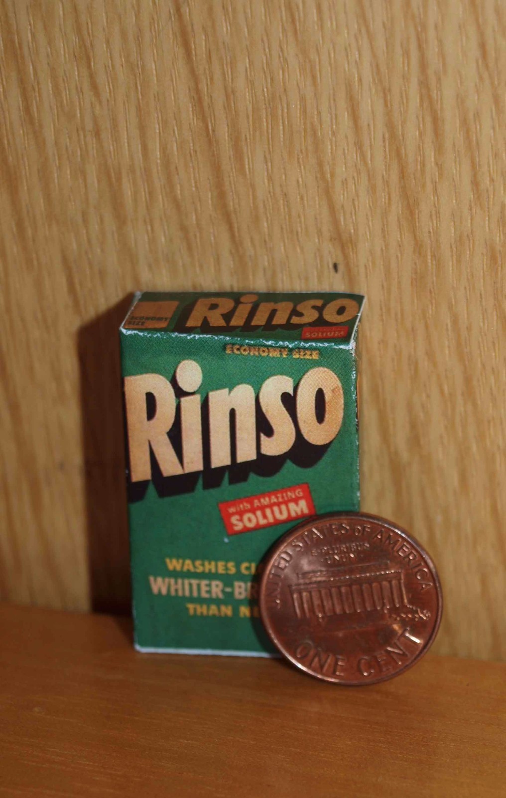3pcs Miniature boxes, RINSO. Vintage Detergent. Scale 1:12. handmade ...