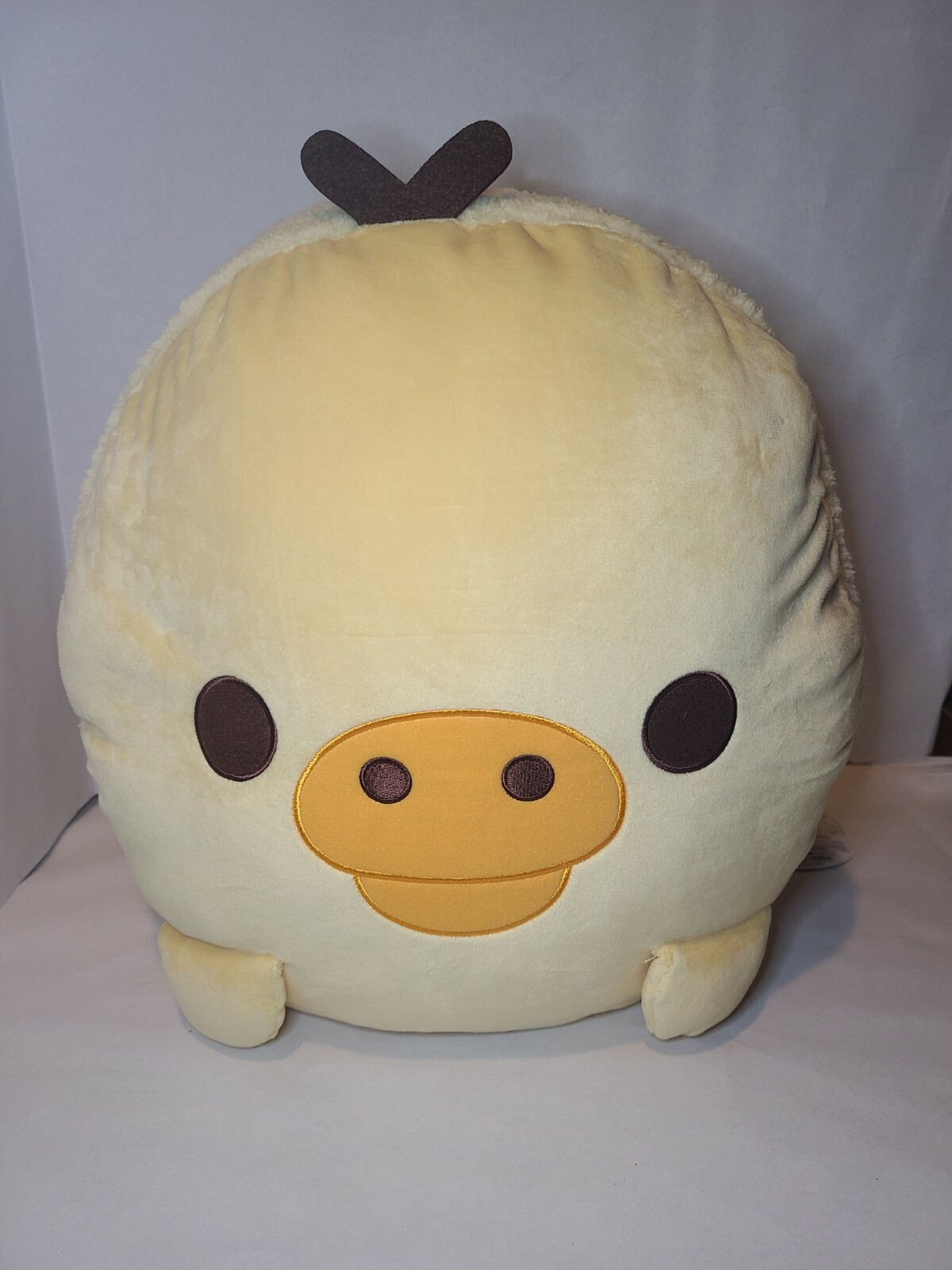 NWT Japan San-X Rilakkuma Chick Kiiroitori Squishy Macaron XL Cushion ...