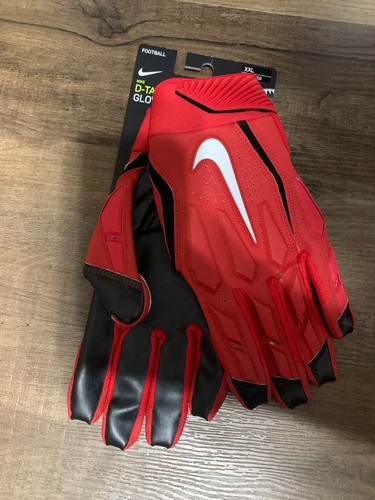 NWT 2XL Nike D-Tack Padded Lineman Football Gloves Red Black DX4490 622 ...