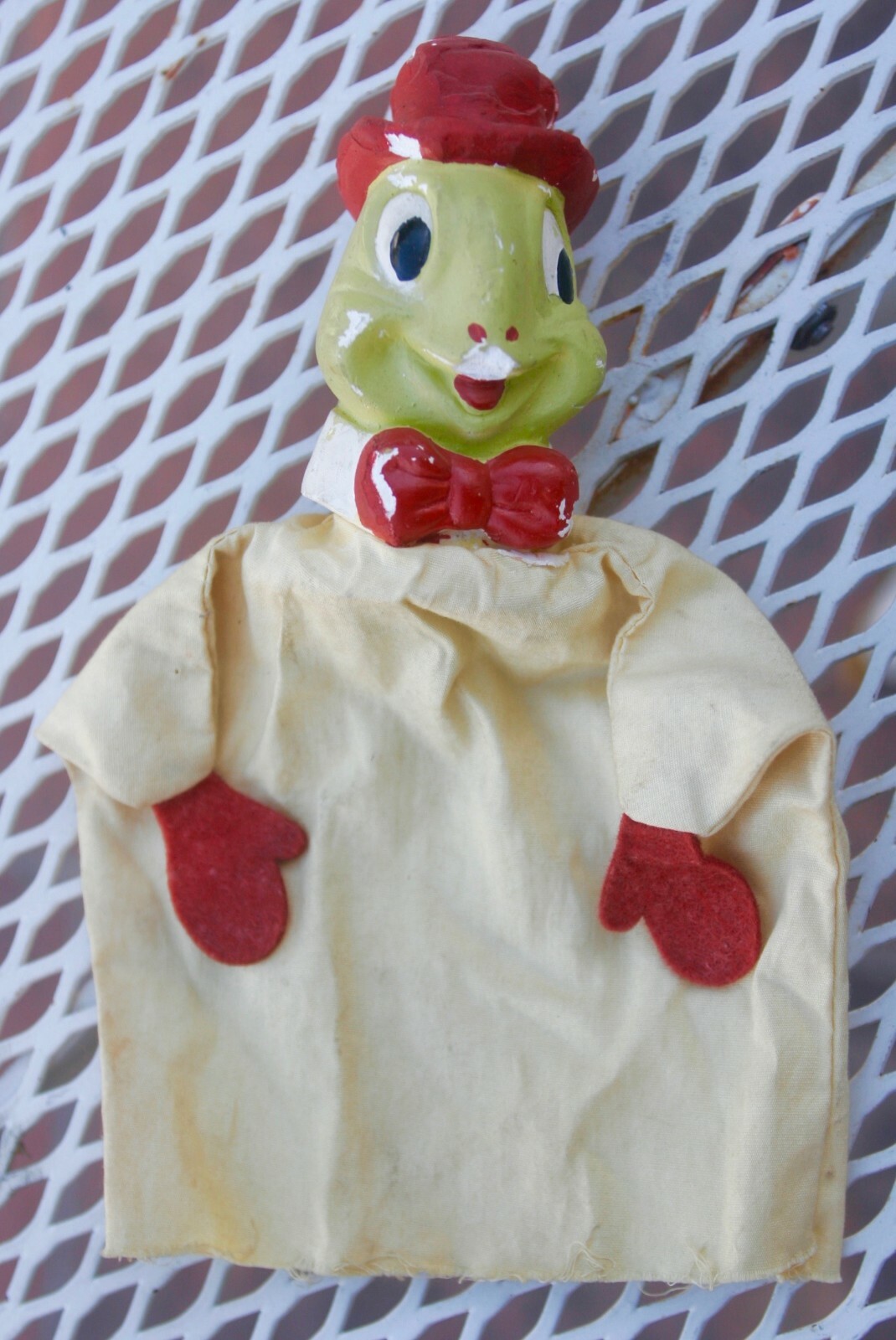 Vintage Jiminy Cricket like quirky hand puppet | eBay