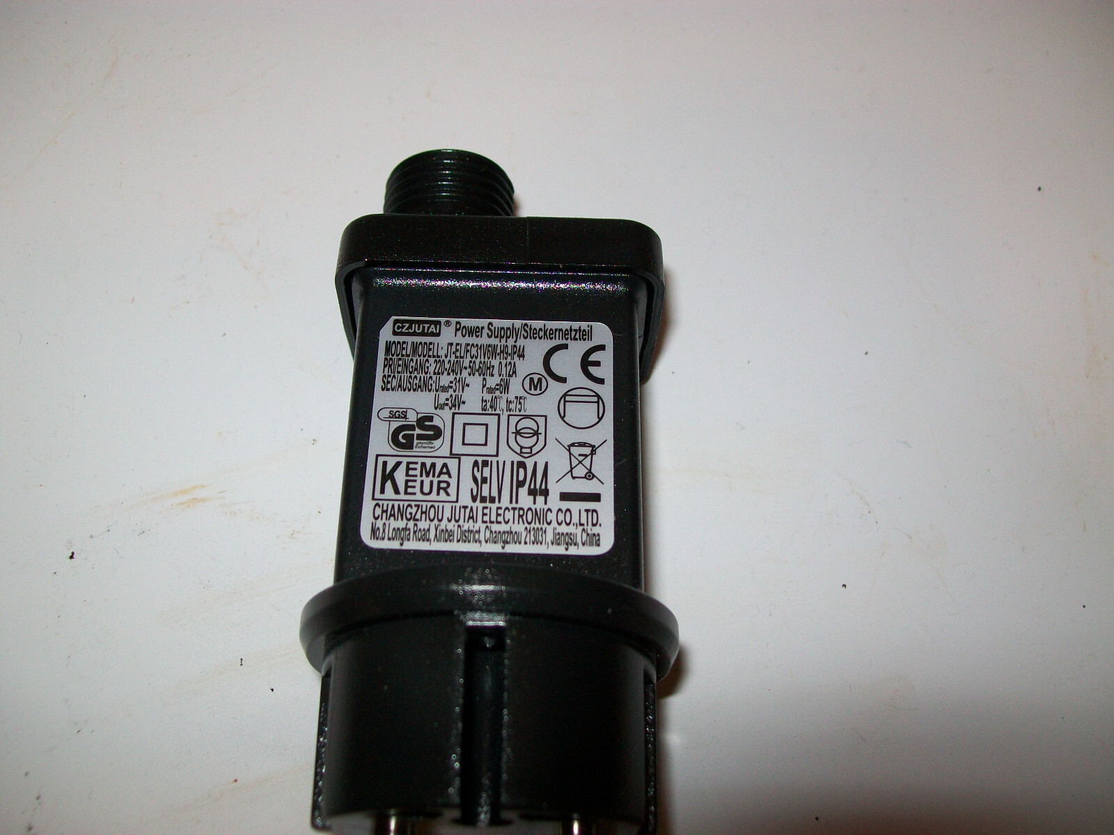 Power Supply SteckerNetzteil 3,6W JT-EL/FC31V3.6W-H9-IP44 31V - DC # ...