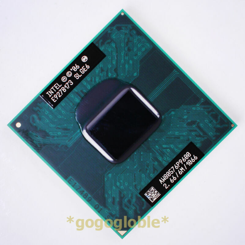 Working Intel Core 2 Duo P9600 2.66 GHz Dual-Core SLGE6 CPU Processor ...