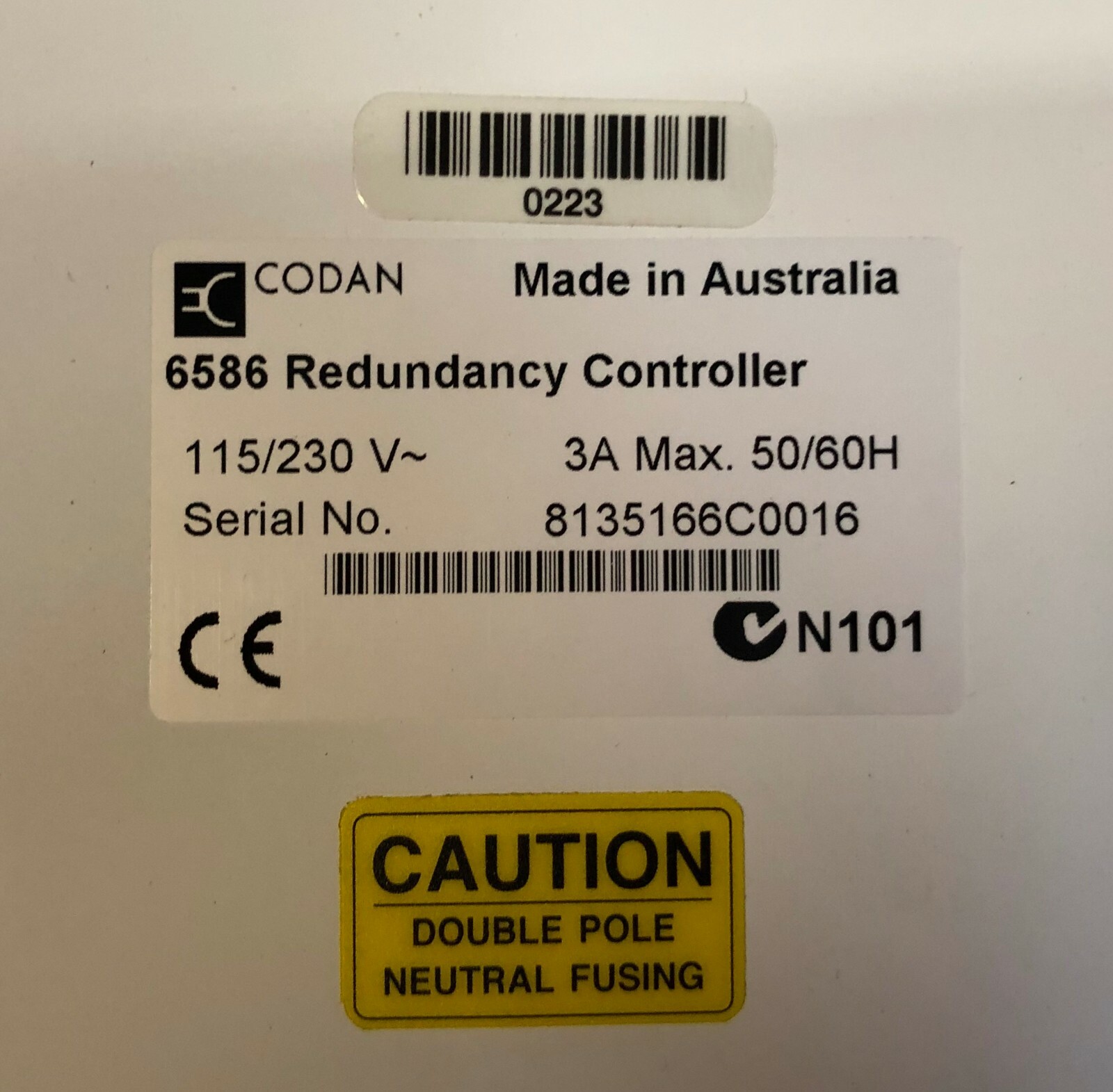 CODAN 6586 REDUNDANCY CONTROLLER | eBay