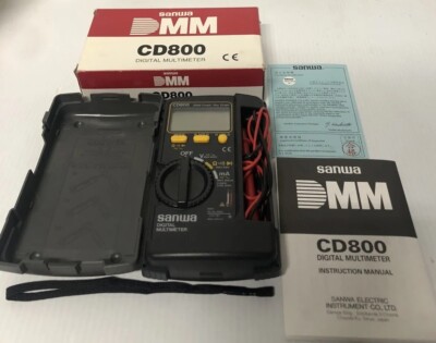 Sanwa DMM Electric Instruments Digital Multimeter Tester CD-800 Made In ...