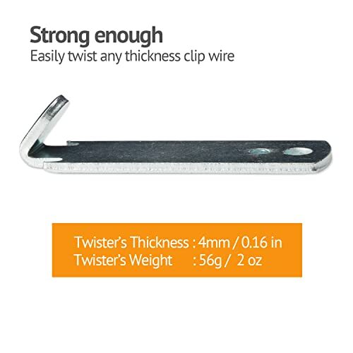 Fence Wire Twister for T Post Clips, Time Saver Barb Wire Fence Tools ...