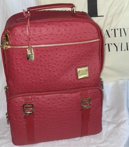 Prime Society Backpack Red Leather | eBay