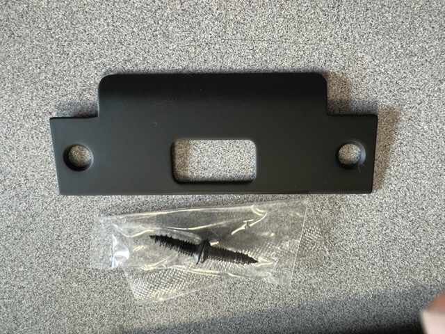 ASA LOCK STRIKE US19 4 7/8" FLAT BLACK W/ SCREWS 4 CYLINDRICAL ...