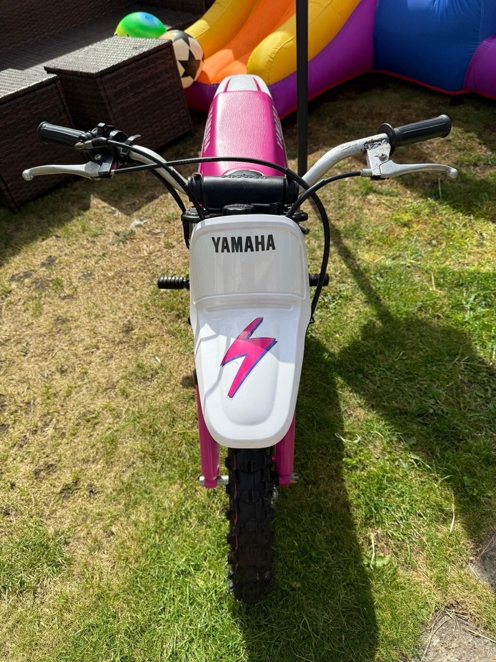 Yamaha PW50 1991 Pink and White PeeWee mini child's motor bike. | eBay UK