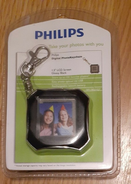 Philips Philips 15 Digital Keychain Black - Holds up to 100 Photos ...