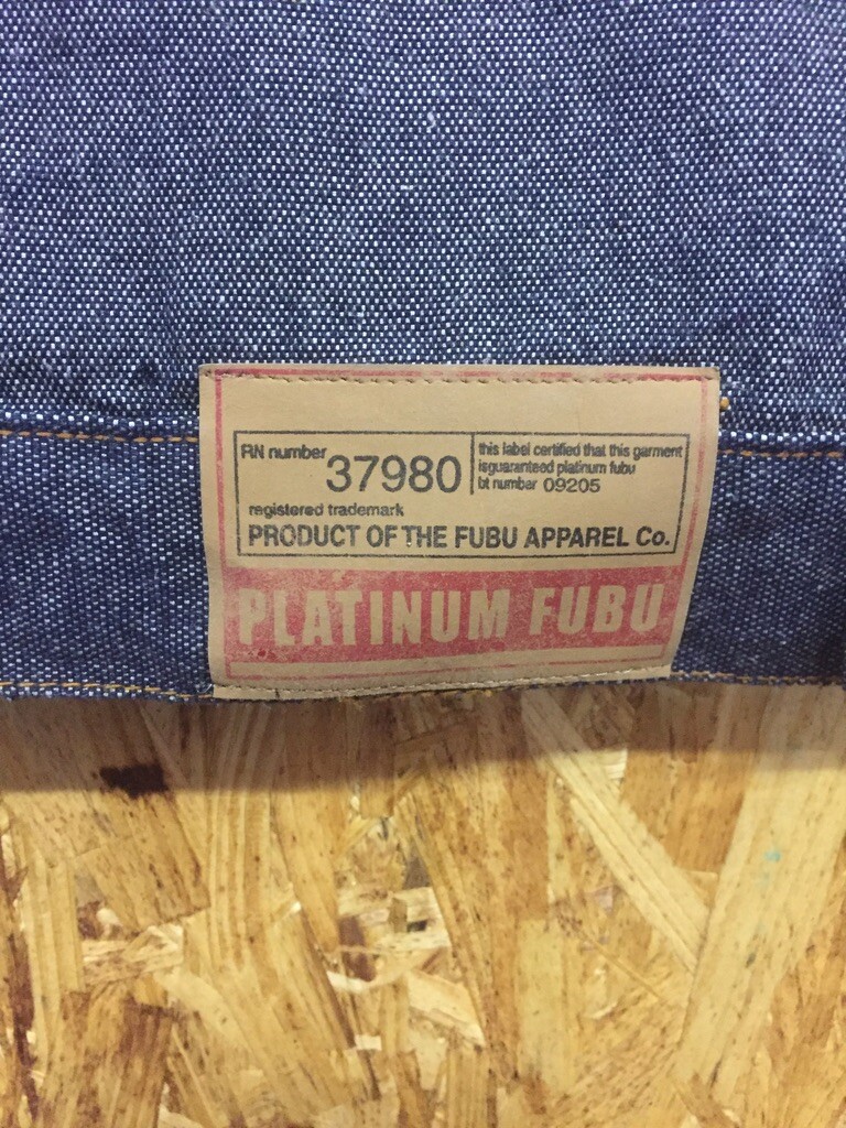 Vintage Platinum FUBU Fat Albert Denim Vest XL #1273 - Gem